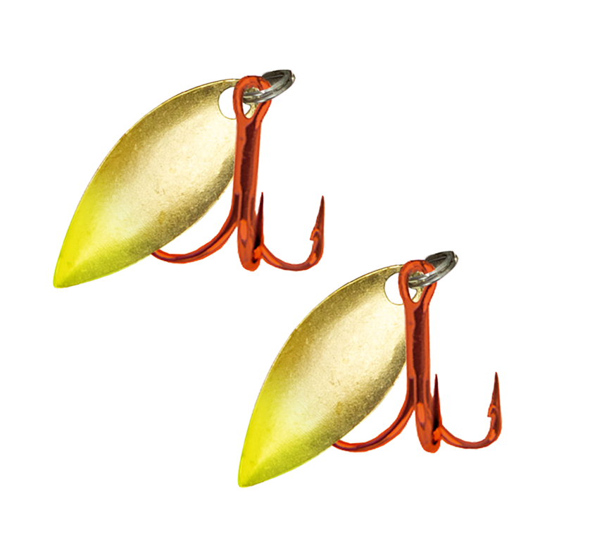 Gold/Glow Willow Blade + Red Treble Kit – Acme Tackle Company