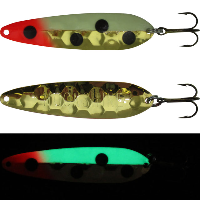 Moonshine Walleye Half Moon Gold Spoon – Acme Tackle Company