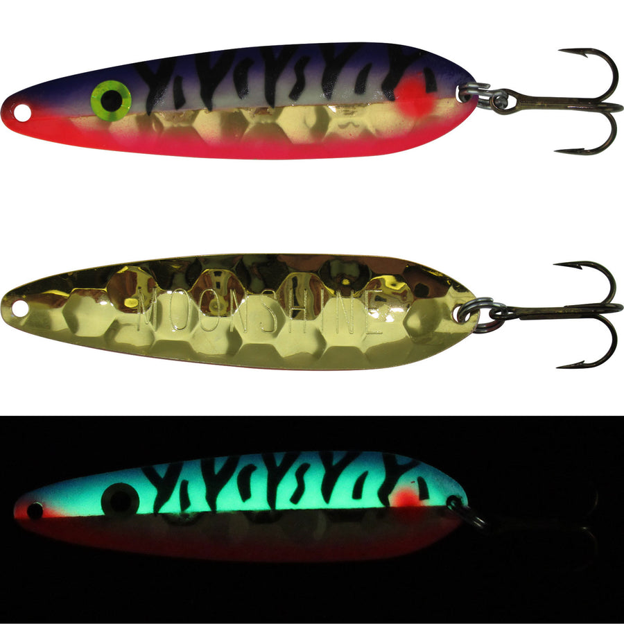 Moonshine Walleye Half Moon Gold Spoon – Acme Tackle Company